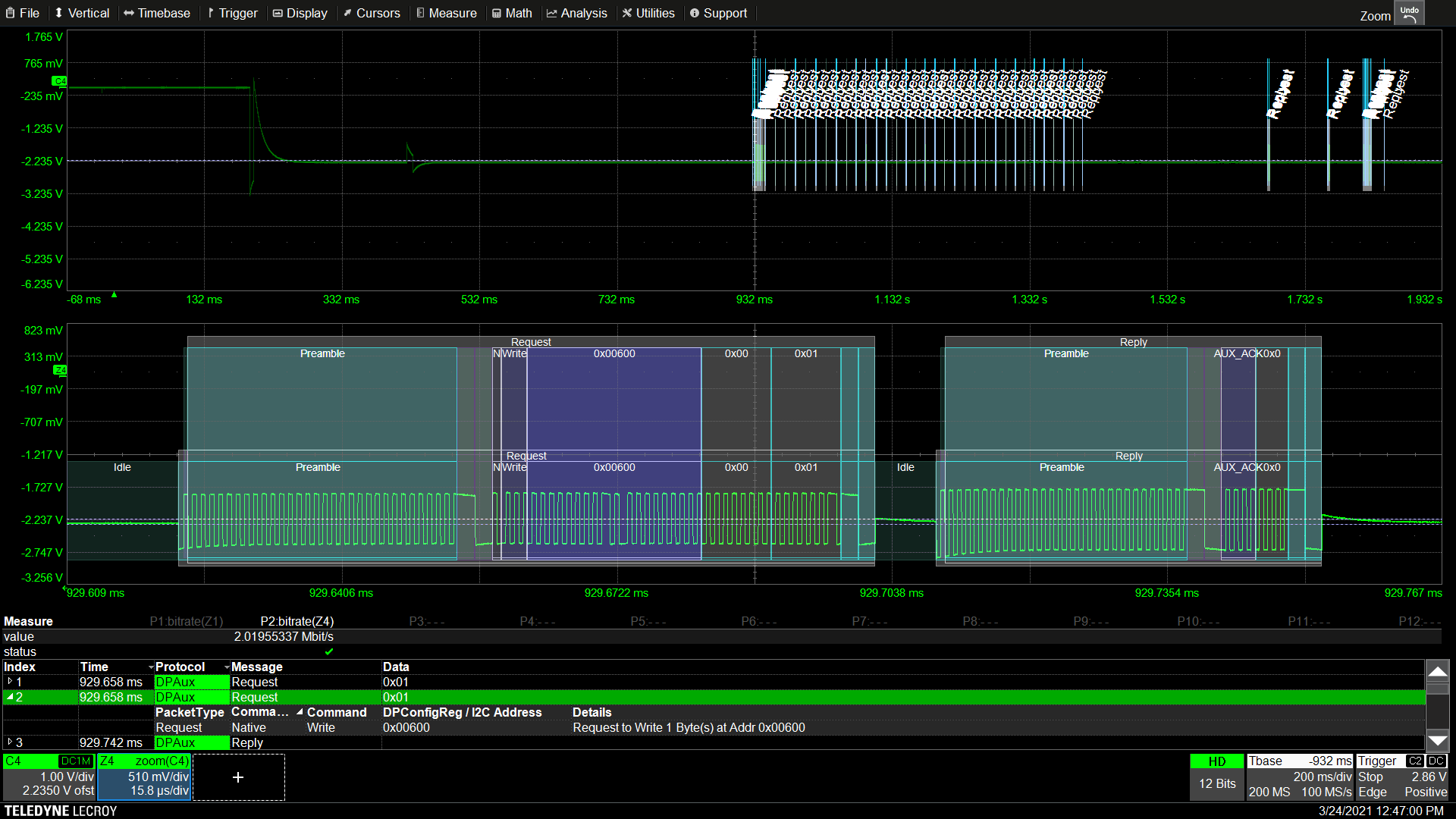 Teledyne LeCroy - Serial Data - DisplayPort AUX TD